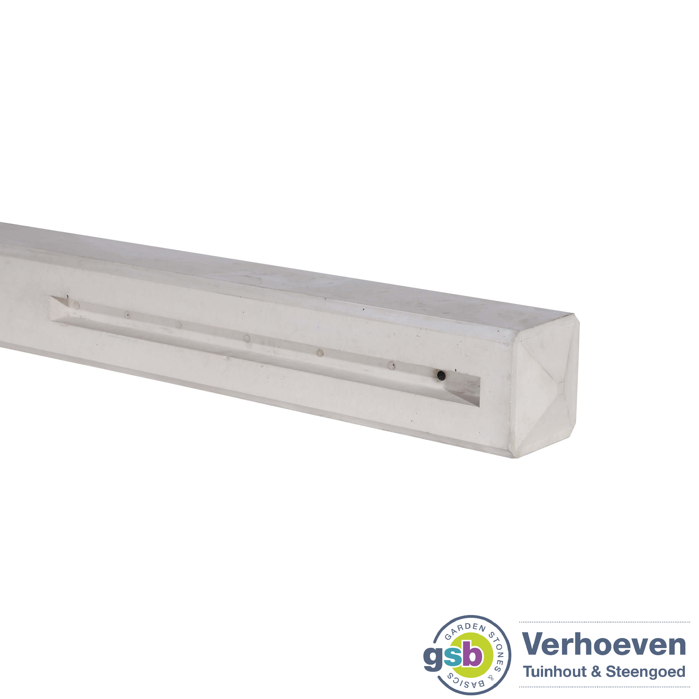 Tuinhek Hoekpaal Wit met sponning 57cm Hugo 120x13x13cm | Verhoeven ...