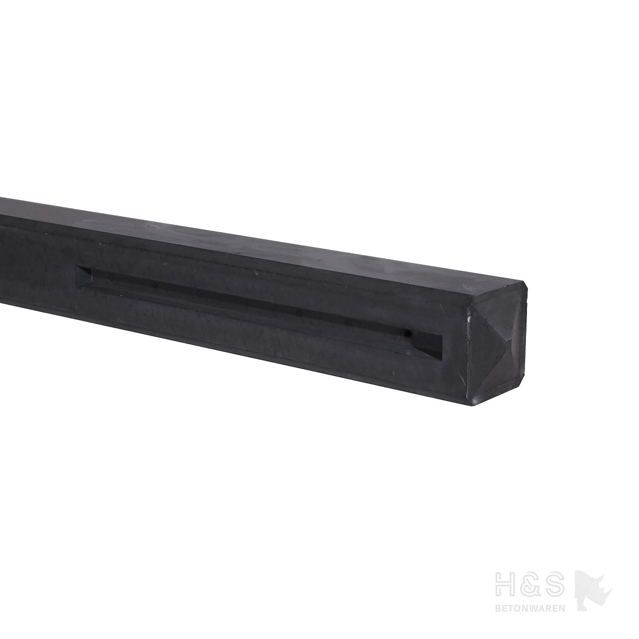 Tuinhek Eindpaal Antraciet met sponning 57cm Hugo 120x13x13cm ...