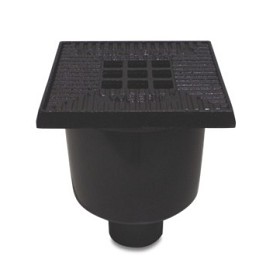 *Schrobput 20x20cm met gietijzeren rooster | Verhoeven Tuinhout & Steengoed